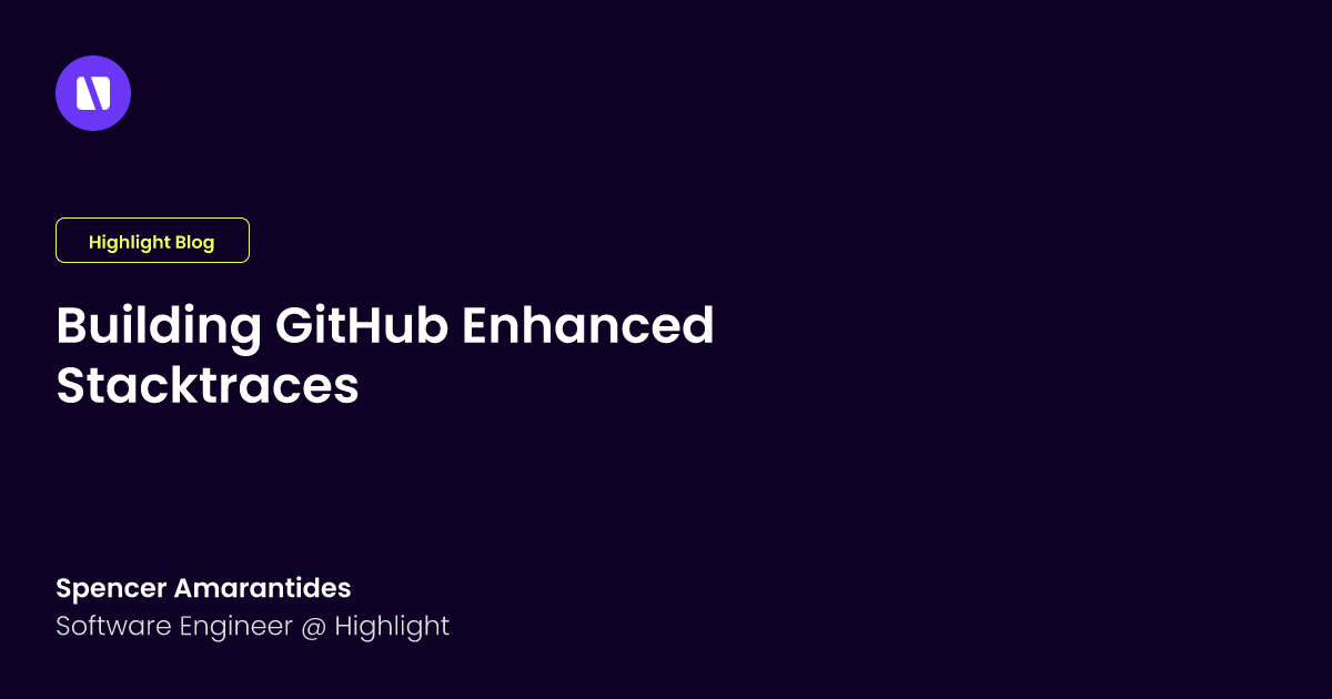 Enhance your backend errors with code directly from GitHub Enhance your backend errors with code directly from GitHub