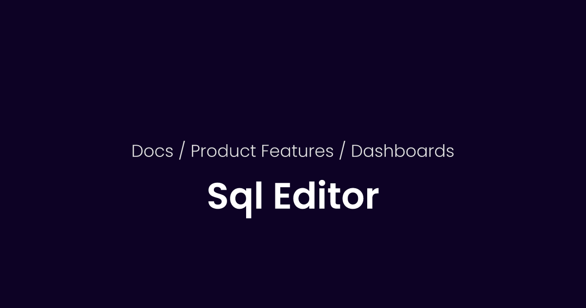 SQL Editor