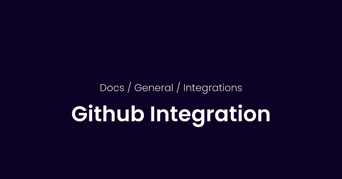 GitHub Integration
