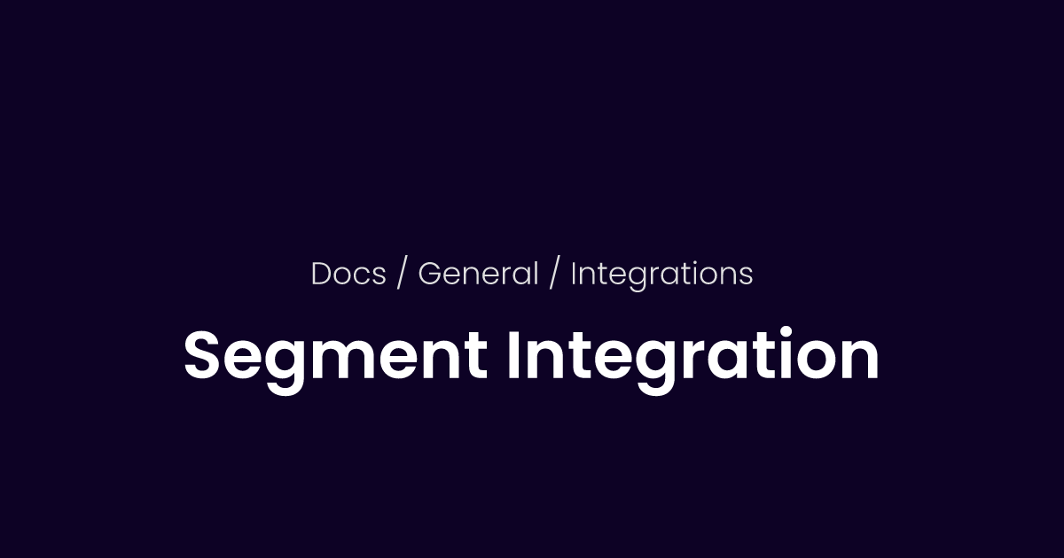 Segment Integration