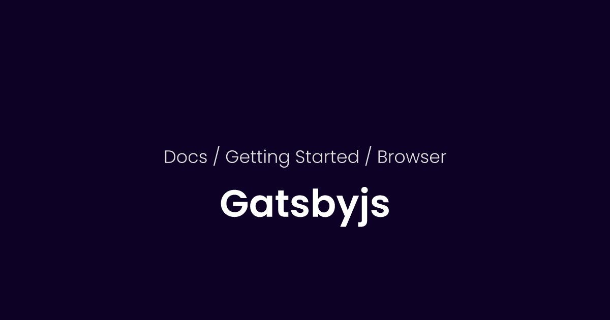 Gatsby.js