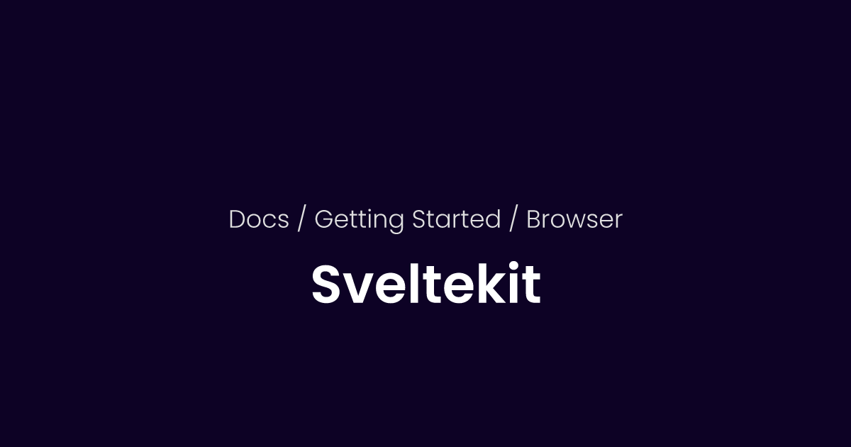 SvelteKit SvelteKit