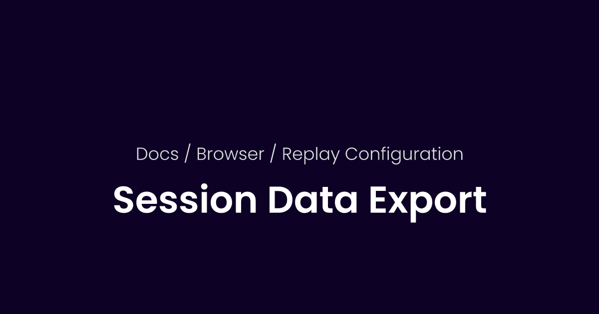 Data Export