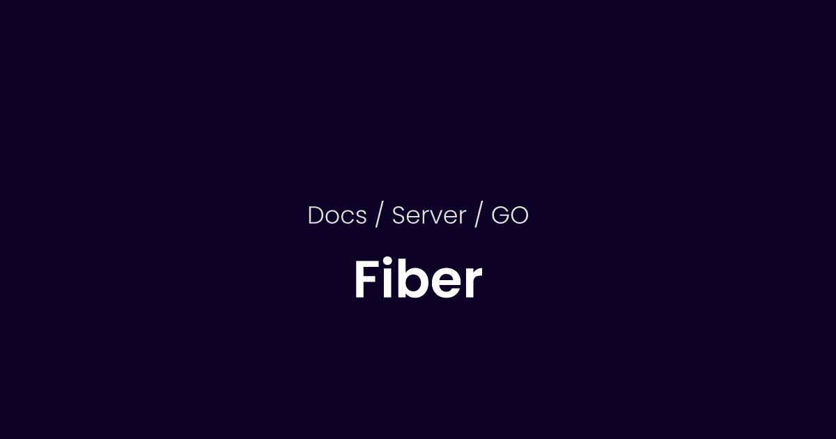 Fiber Quick Start