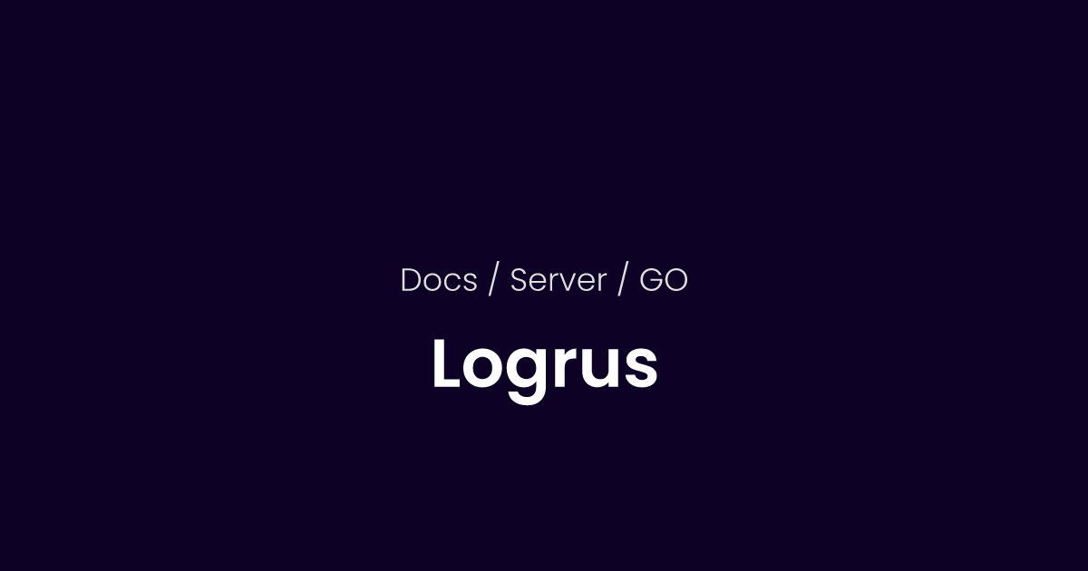 Logrus Quick Start