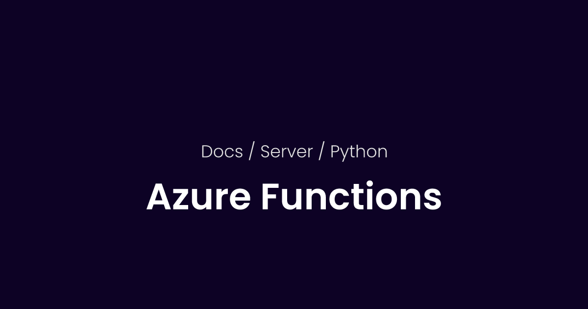 Azure Functions Azure Functions