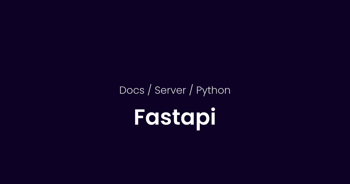 FastAPI