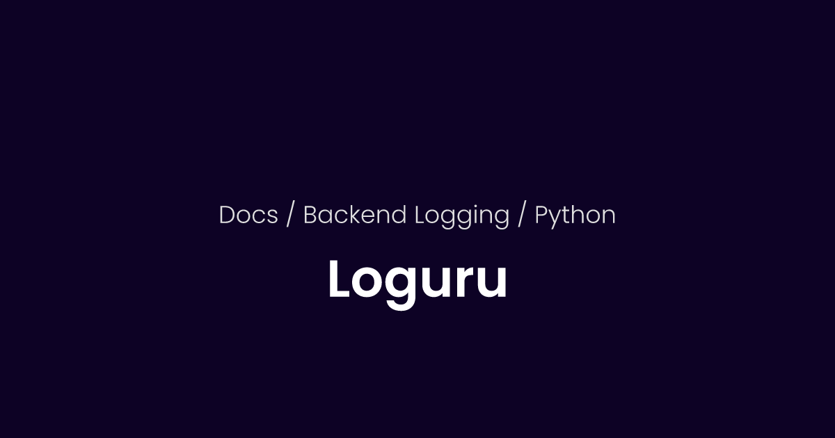 Loguru Loguru